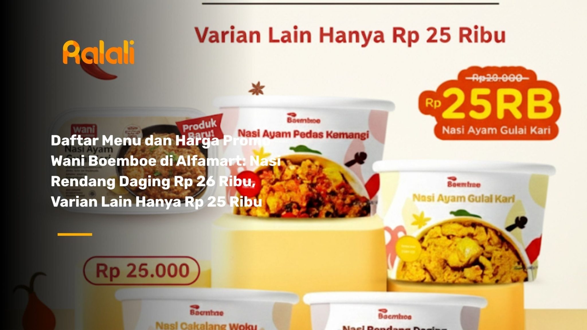 Daftar Menu dan Harga Promo Wani Boemboe di Alfamart: Nasi Rendang ...