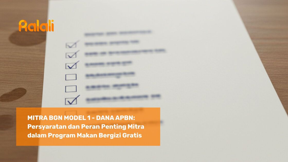 Cara Jadi Supplier SPPG Untuk Mitra BGN Model 1 Dengan Sumber Dana APBN ...